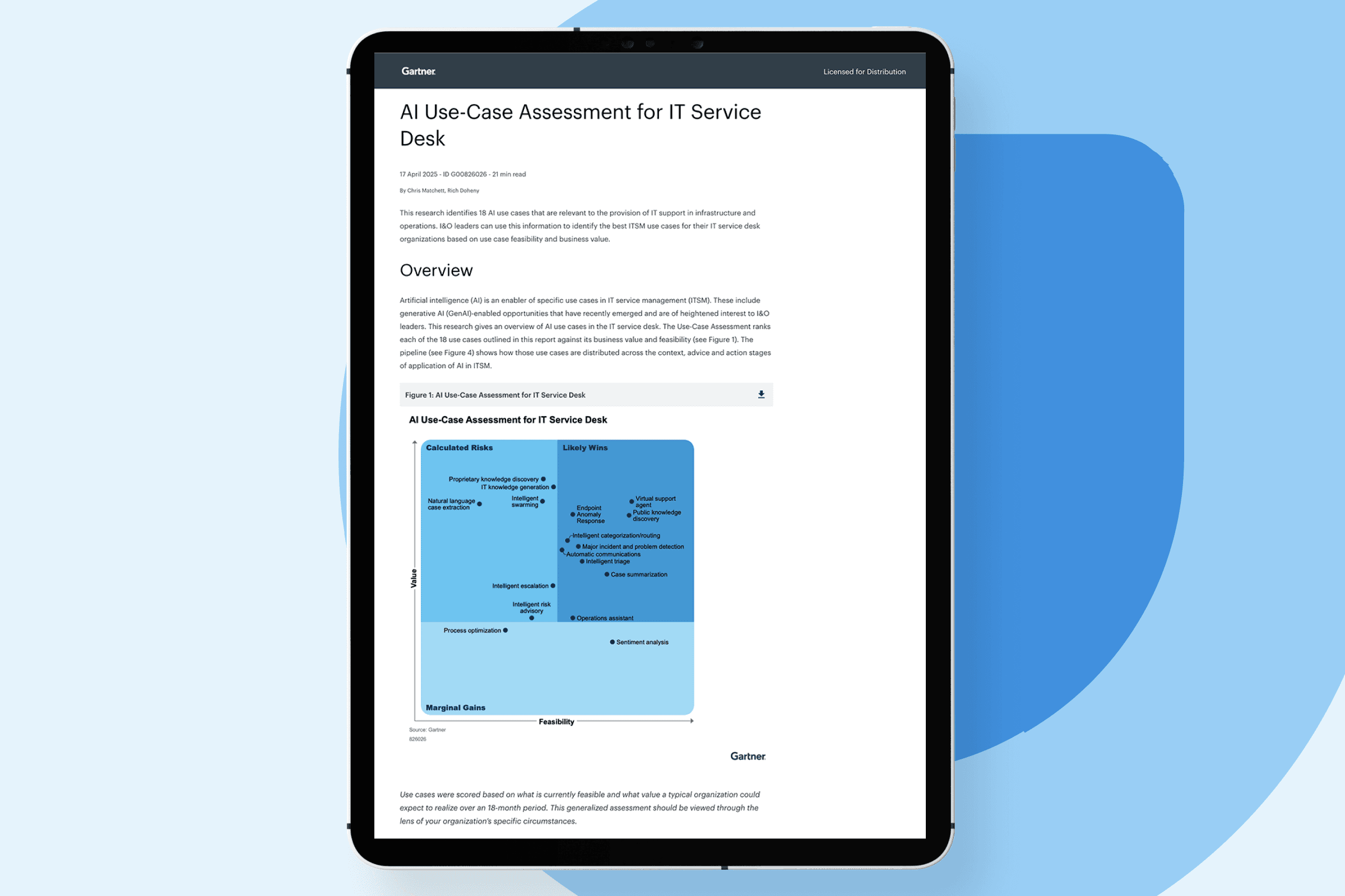 Gartner® Report: Top 18 AI Use Cases for IT Service Desk | Freshservice